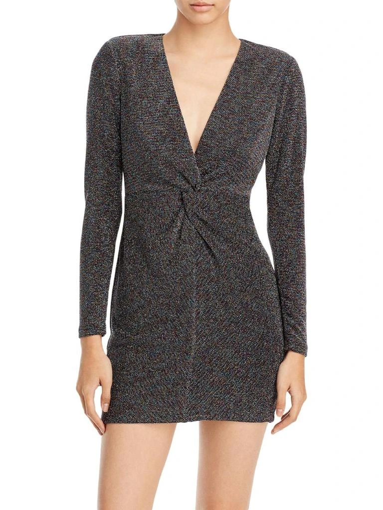 AQUA Rainbow Womens Metallic Short Mini Dress - Dresses & Skirts - Free ...