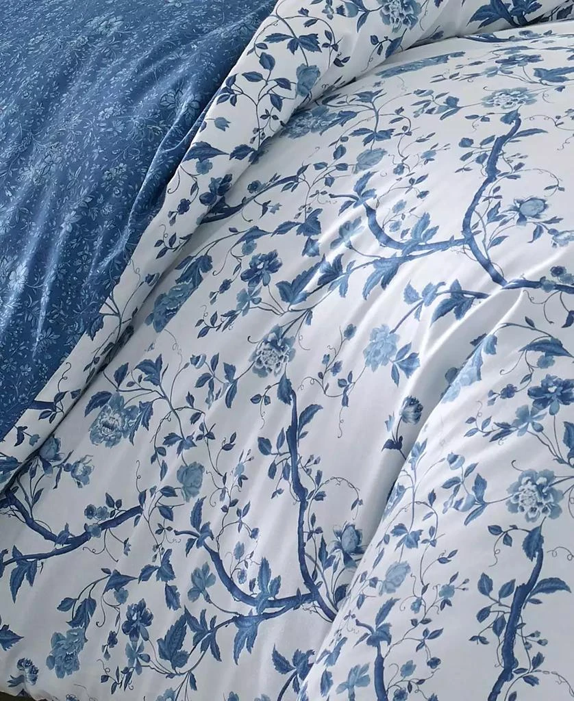 Laura Ashley Elise Cotton Reversible 5 Piece Duvet Cover Set - Free ...