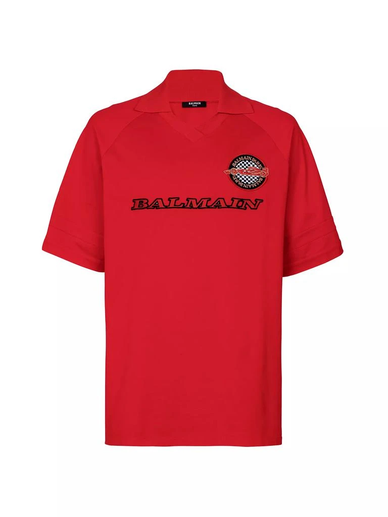 Shop Balmain x Formula 1 Cotton Polo Shirt on Sale at BeyondStyle – Get ...