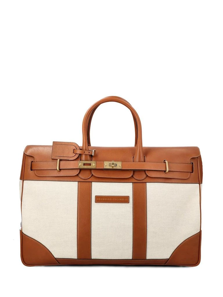 Shop Brunello Cucinelli Logo Patch Suitcase on Sale at BeyondStyle ...
