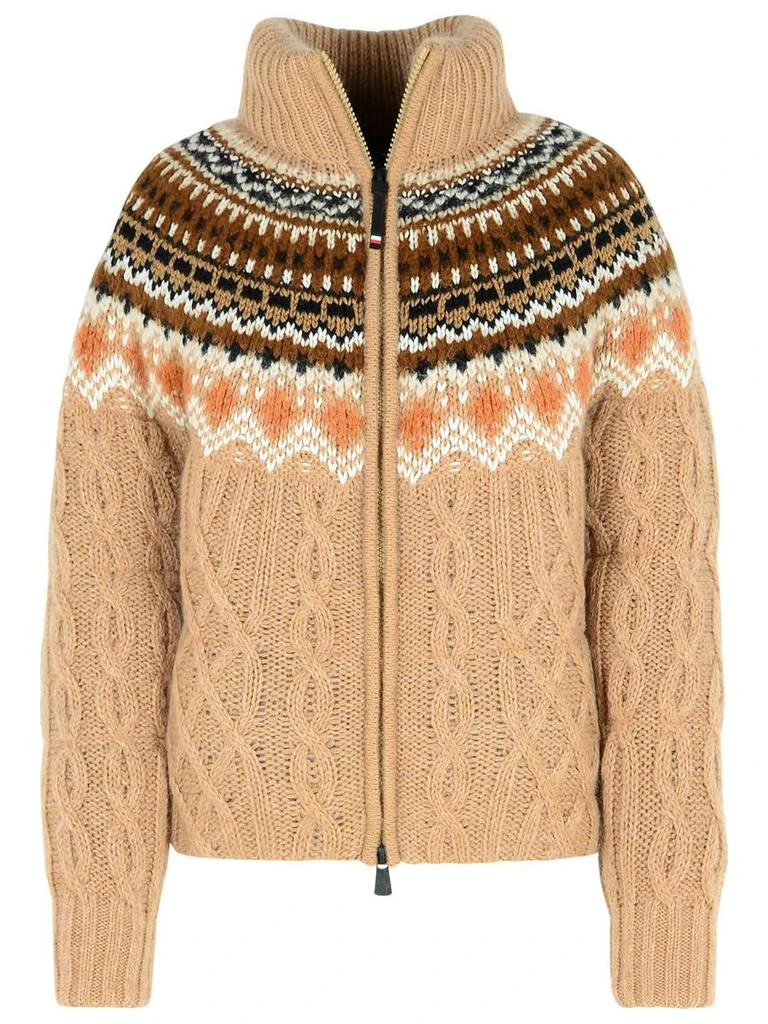 Moncler Grenoble Moncler Grenoble 'Wagrain' Beige Wool Blend Down ...