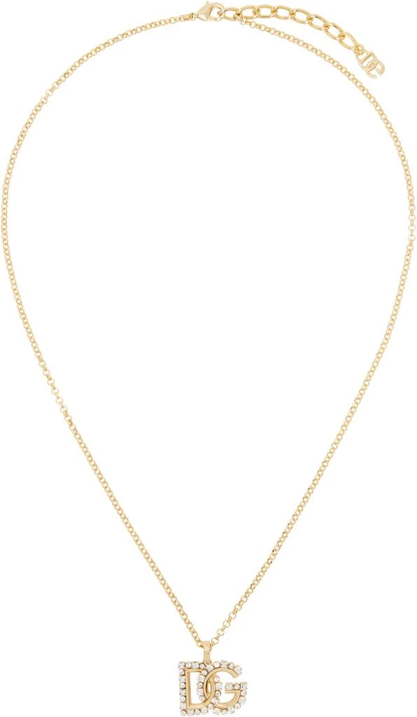 Shop Gold 'DG' Logo Chain Necklace on Sale at BeyondStyle – Get 72% Off ...