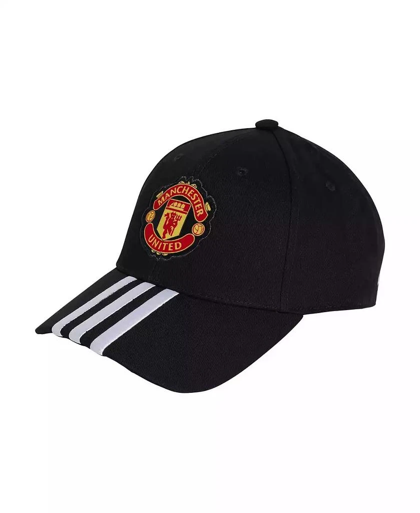 Adidas Men's and Women's Black Manchester United 3-Stripe Dad ...