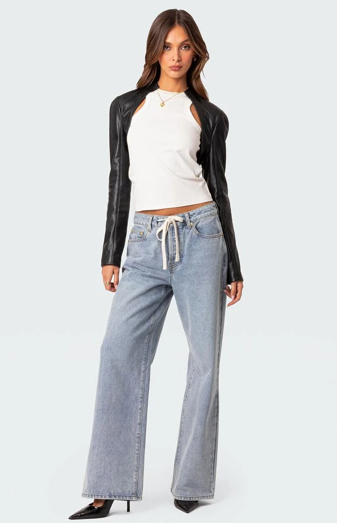 Edikted Faux Leather Shrug Jacket - Accessories - Free Shipping ...