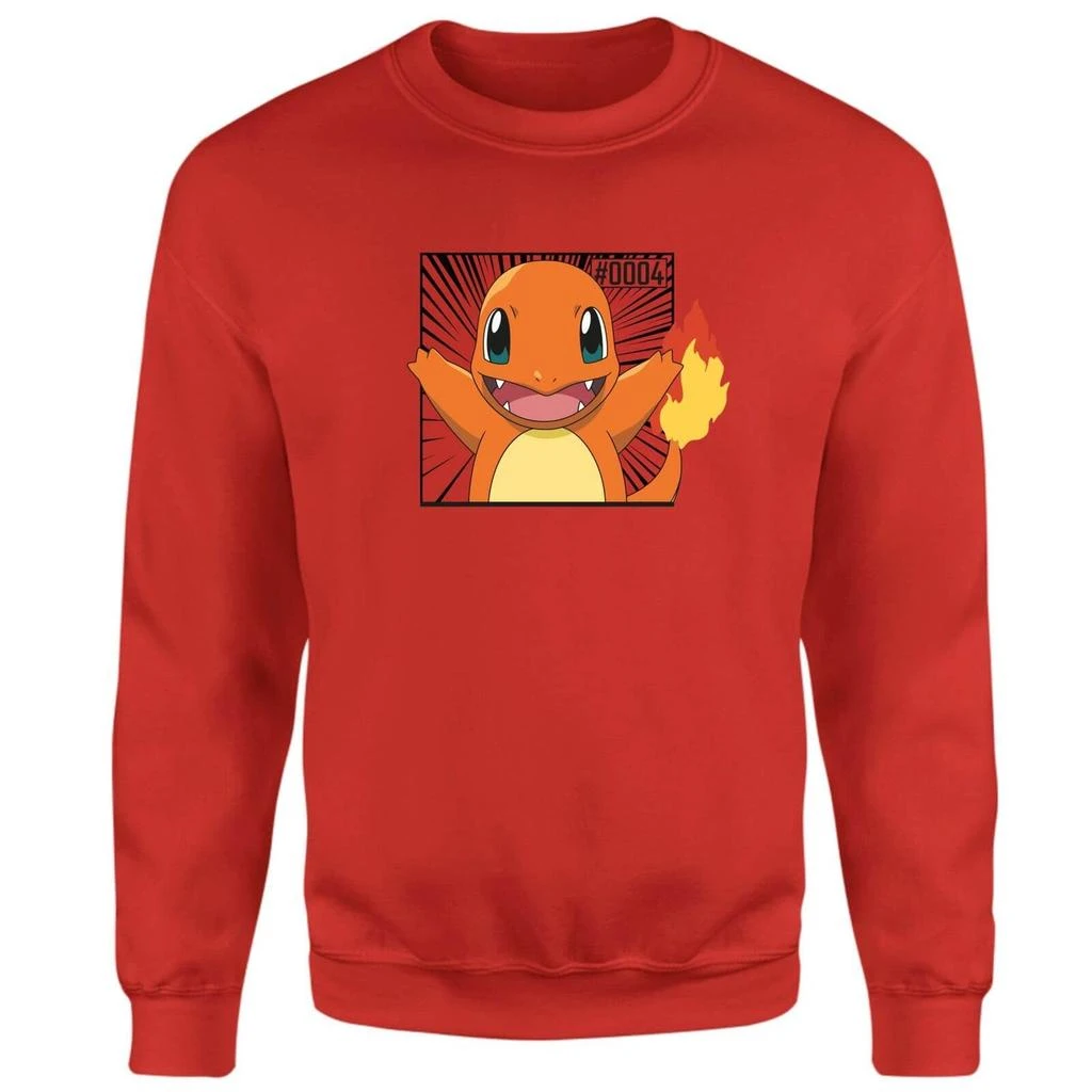Original Hero Pokémon Pokédex Charmander #0004 Sweatshirt - Red ...