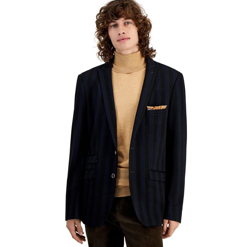 Paisley & Gray Men's Ashton Striped Peak-Collar Jacket - Jackets - Free ...
