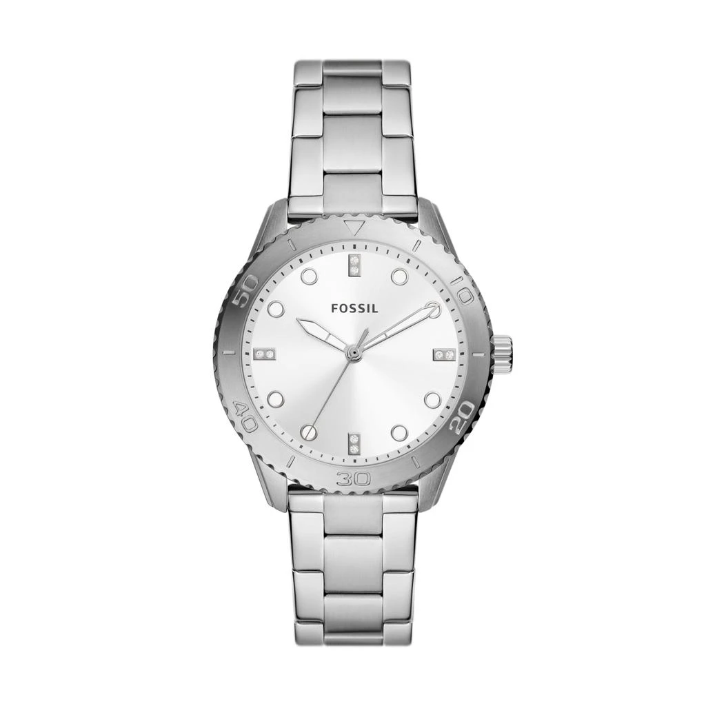 Fossil Women's Dayle Three-Hand, Stainless Steel Watch - Women's ...