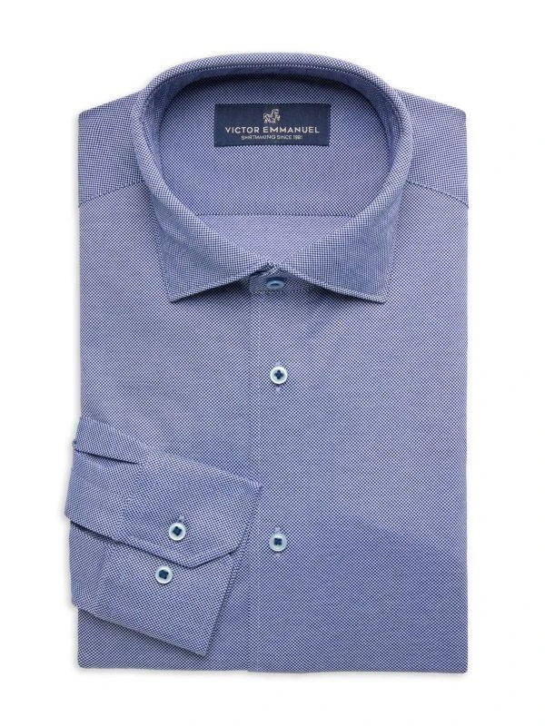 Victor Emmanuel Cutaway Collar Dress Shirt - Shirts - BeyondStyle