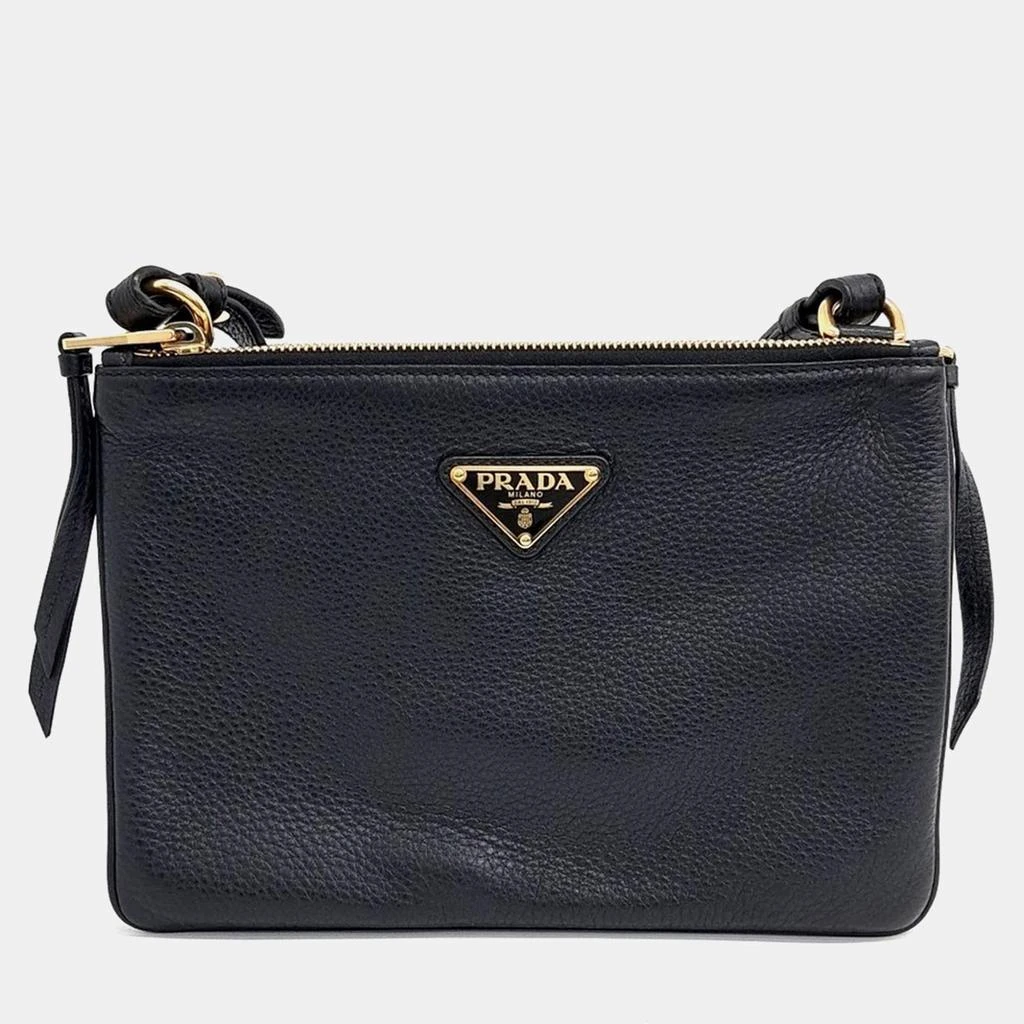 Prada Prada Black Leather Vitello Phoenix Crossbody Bag - Crossbody ...