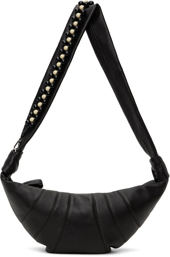 Lemaire Brown Pearls Medium Croissant Bag - Crossbody Bags - Free Shipping - BeyondStyle