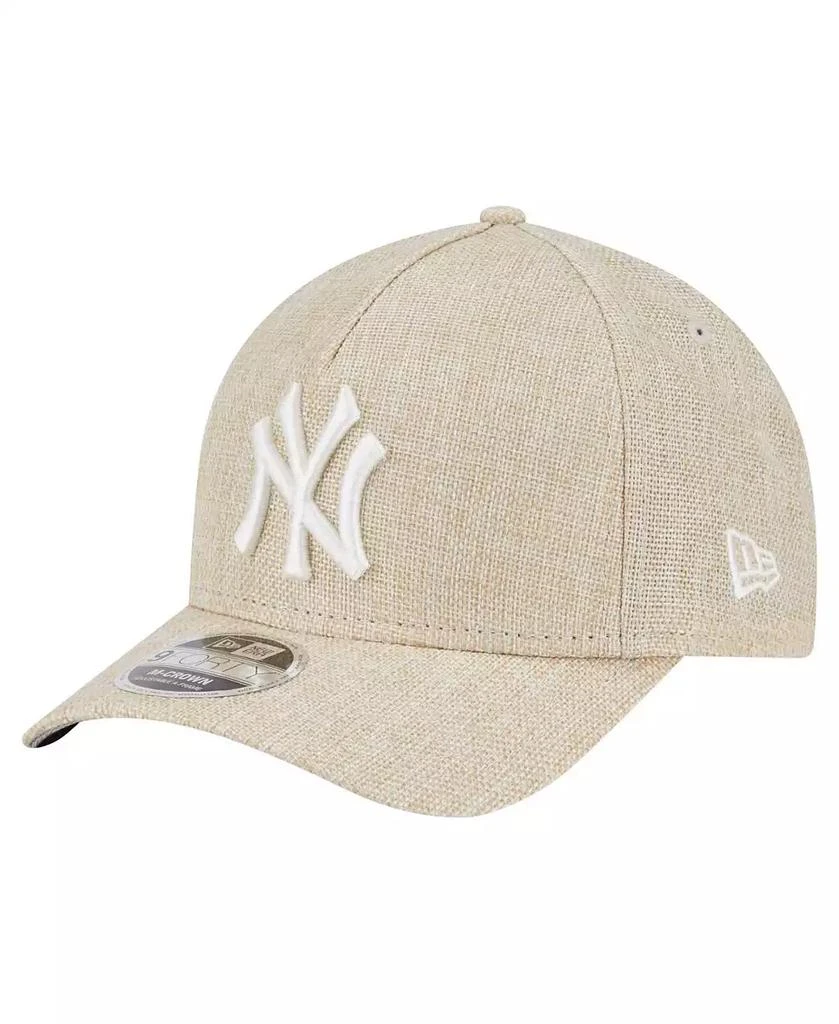 New Era Men's Beige New York Yankees Cotton Weave M-Crown A-Frame ...