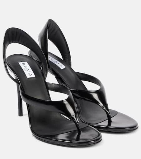 Alaïa Infradito leather thong sandals - Sandals - Free Shipping ...