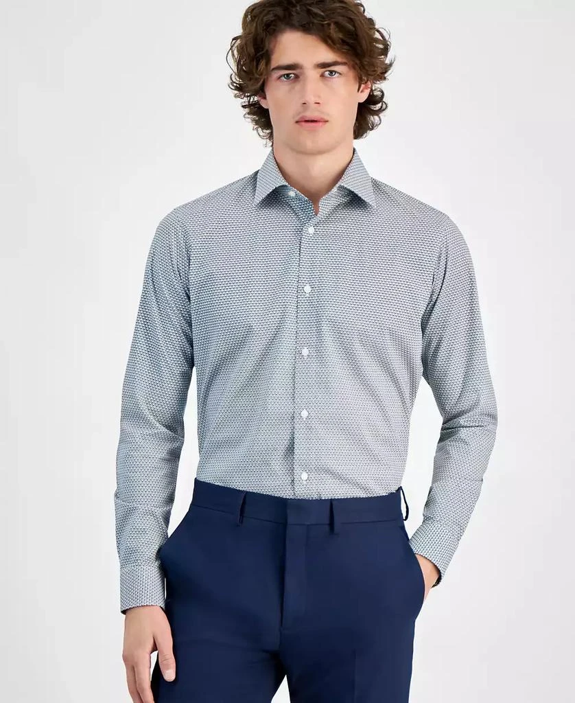 Hugo Boss Men's Valerio Poplin Modern-Fit Dress Shirt - Shirts - Free Shipping - BeyondStyle