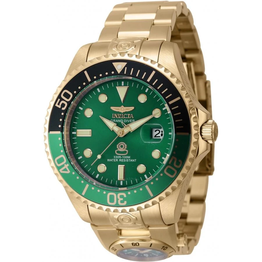 Invicta Pro Diver Automatic Green Dial Sprite Bezel Men's Watch 45818 ...