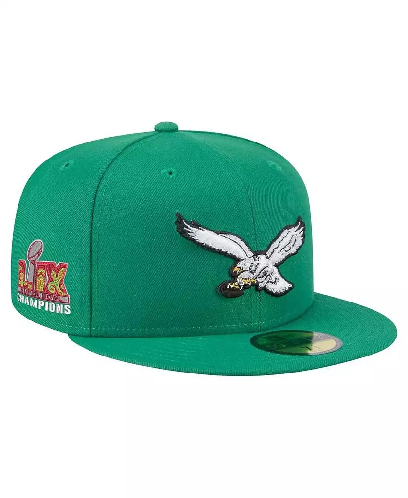 New Era Men's Kelly Green Philadelphia Eagles Super Bowl LIX Champions ...