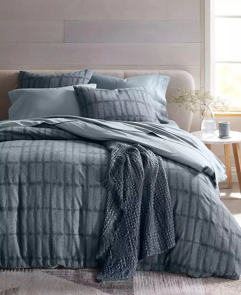 Oake Indigo Stripe 3-Pc. Comforter Set, King, Exclusively at Macy's ...