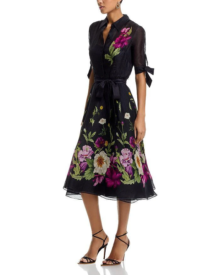 Teri Jon by Rickie Freeman Floral Border Print Shirt Dress - Shirts ...