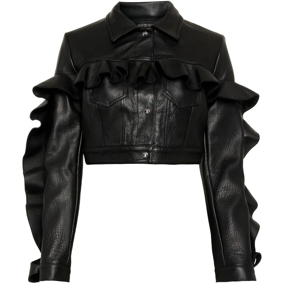 David Koma Leather jacket - Jackets - Free Shipping - BeyondStyle