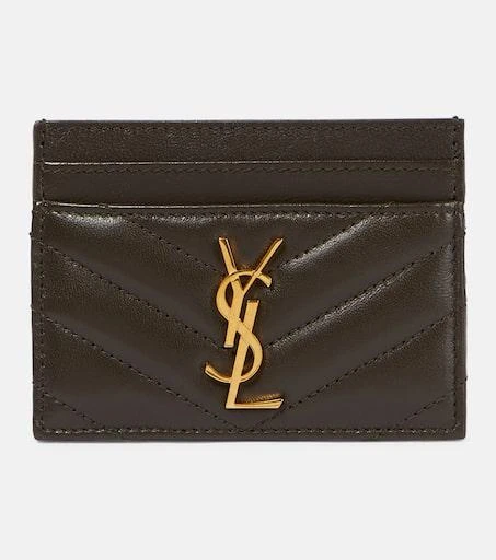 Yves Saint Laurent Cassandre matelassé leather card holder - Bags ...