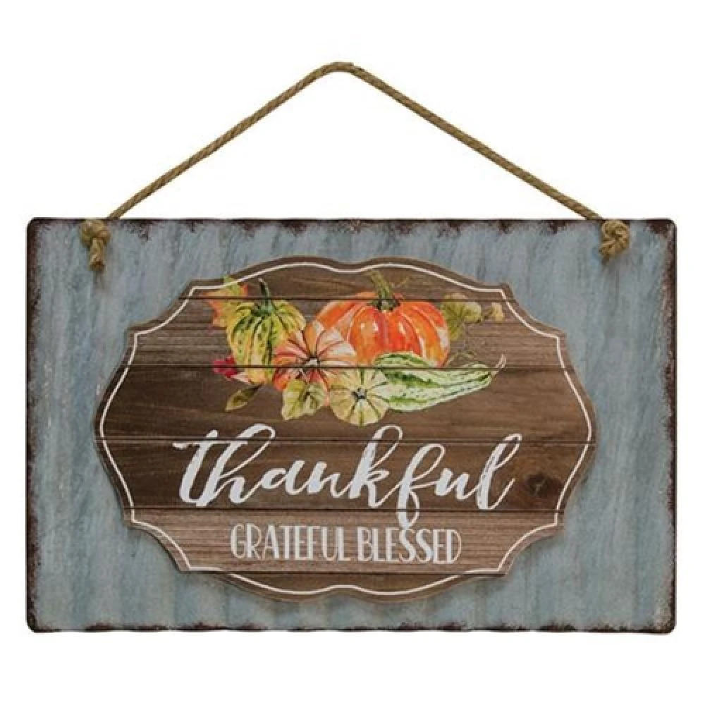 Shop *Thankful Grateful Blessed Sign on Sale at BeyondStyle – Get 64% ...
