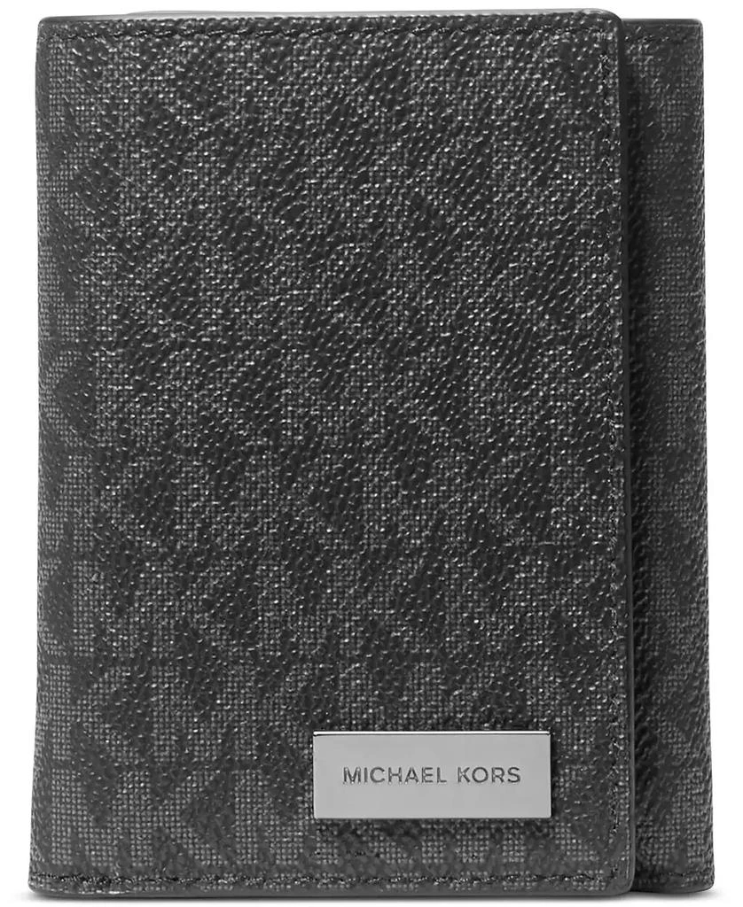 Michael Kors Men's Signature Monogram Print Trifold Wallet - Wallets ...