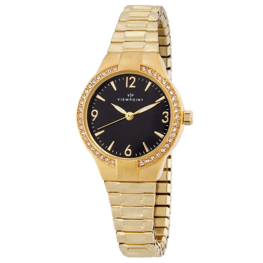 Shop Viewpoint Quartz Crystal Black Dial Ladies Watch CC3D86100 on Sale ...