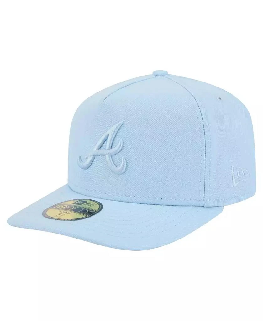 New Era Men's Light Blue Atlanta Braves Color Pack A-Frame 59FIFTY ...