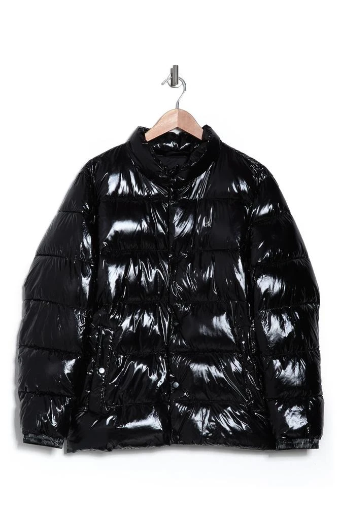 Calvin Klein Snap Front Puffer Jacket - Coats - BeyondStyle