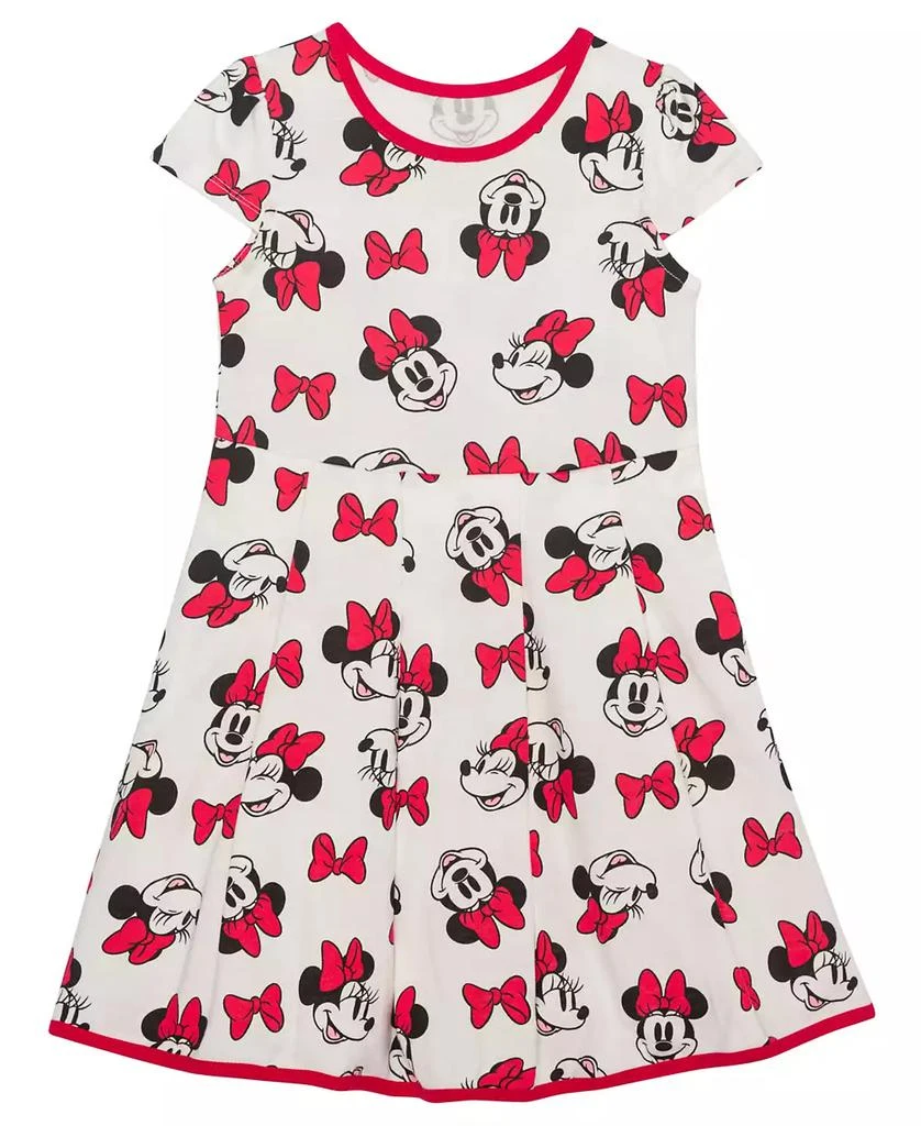 Disney Little Girls Happy Minnie Bow Short Sleeve Dress - Baby Clothing ...