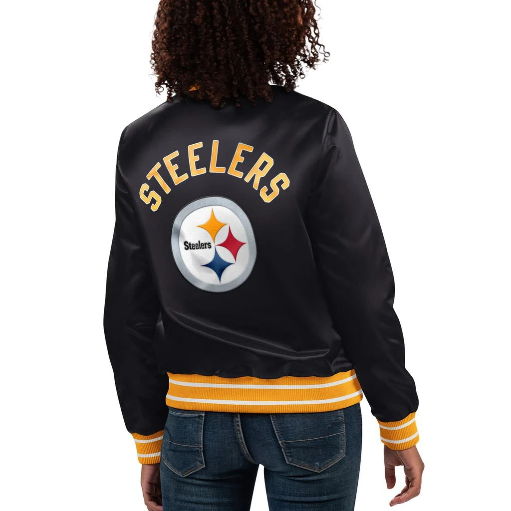 Starter Starter Steelers Full Count Full-Snap Varsity Jacket - Women's ...