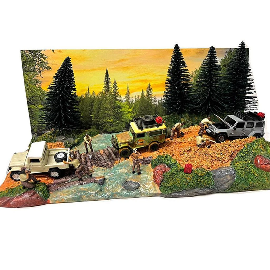 Overland Off-Road Diorama with Forest Background for 1 by 64 Scale ...
