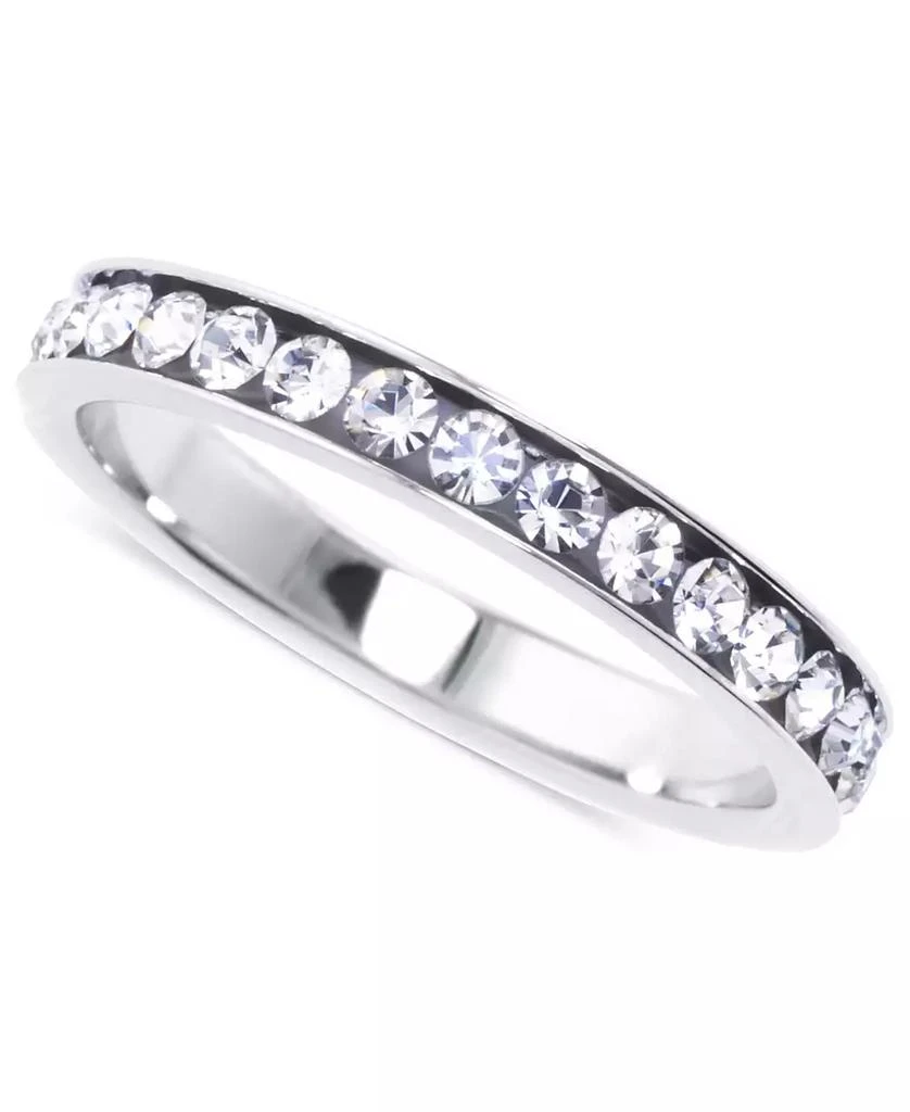 Giani Bernini Crystal Eternity Stackable Band in Sterling Silver ...