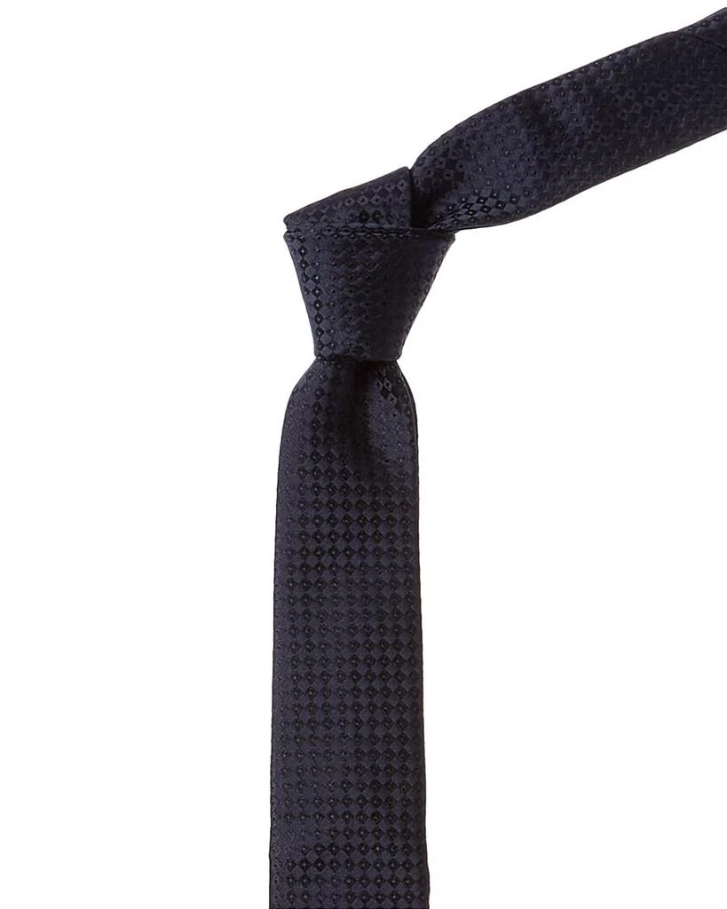 Givenchy Navy Tonal Micro Design Silk Tie - Ties - Free Shipping ...