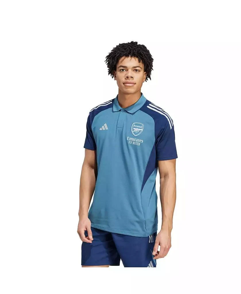 Adidas Men's Light Blue Arsenal 2025/26 Training Polo Shirt - Polo ...