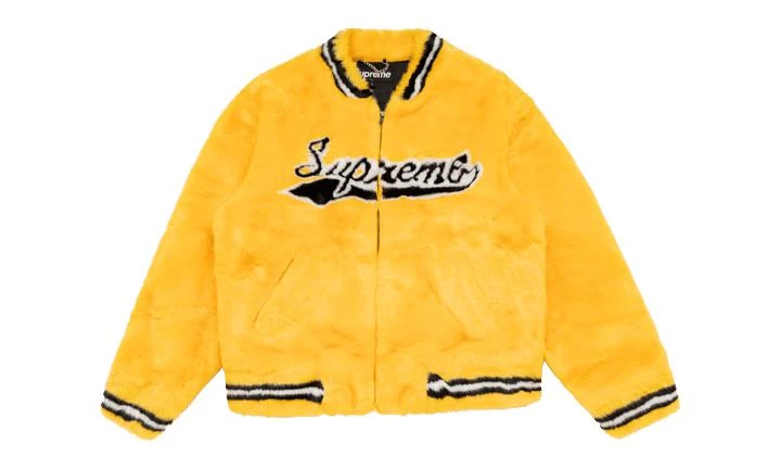 Supreme Supreme Faux Fur Varsity Jacket - Jackets - BeyondStyle