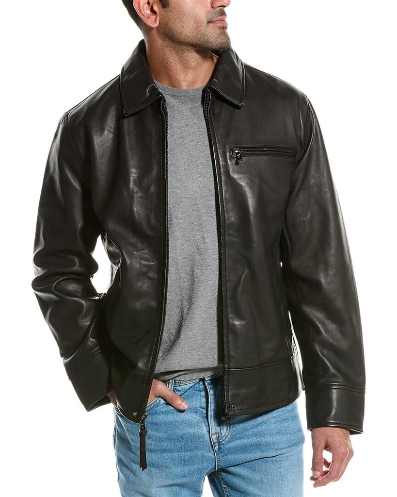 Shop Robert Graham Leather Shirt Jacket on Sale at BeyondStyle – Get 70 ...