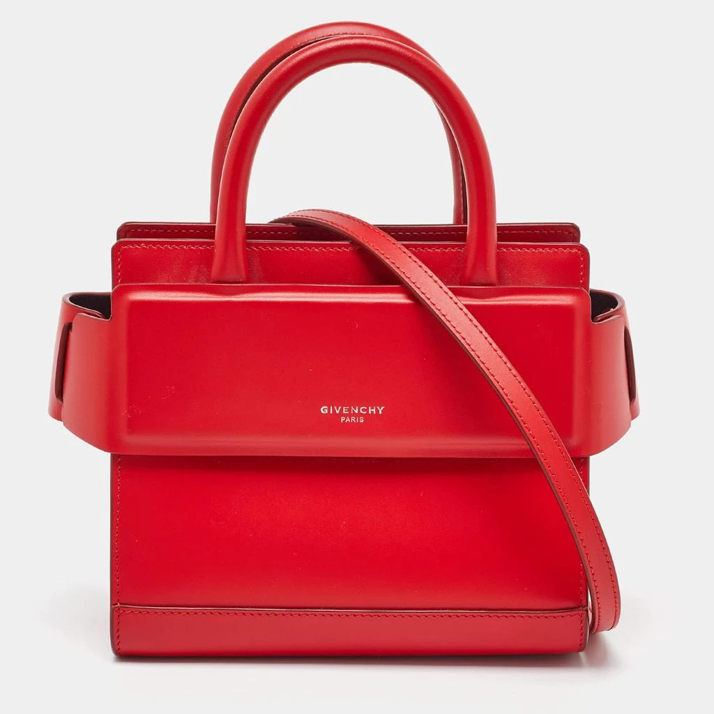 Givenchy Givenchy Red Leather Nano Horizon Crossbody Bag - Crossbody ...