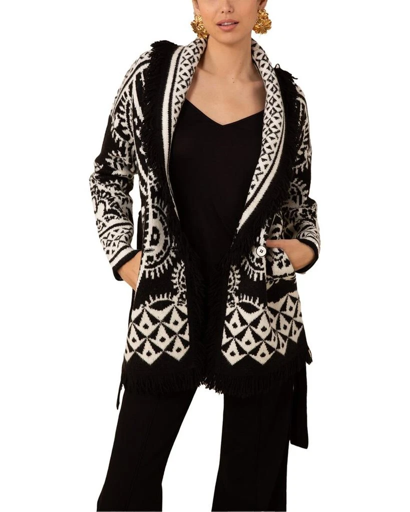 Hale Bob Hale Bob Alessandra Wool-Blend Cardigan - Women's Cardigans - Free Shipping - BeyondStyle