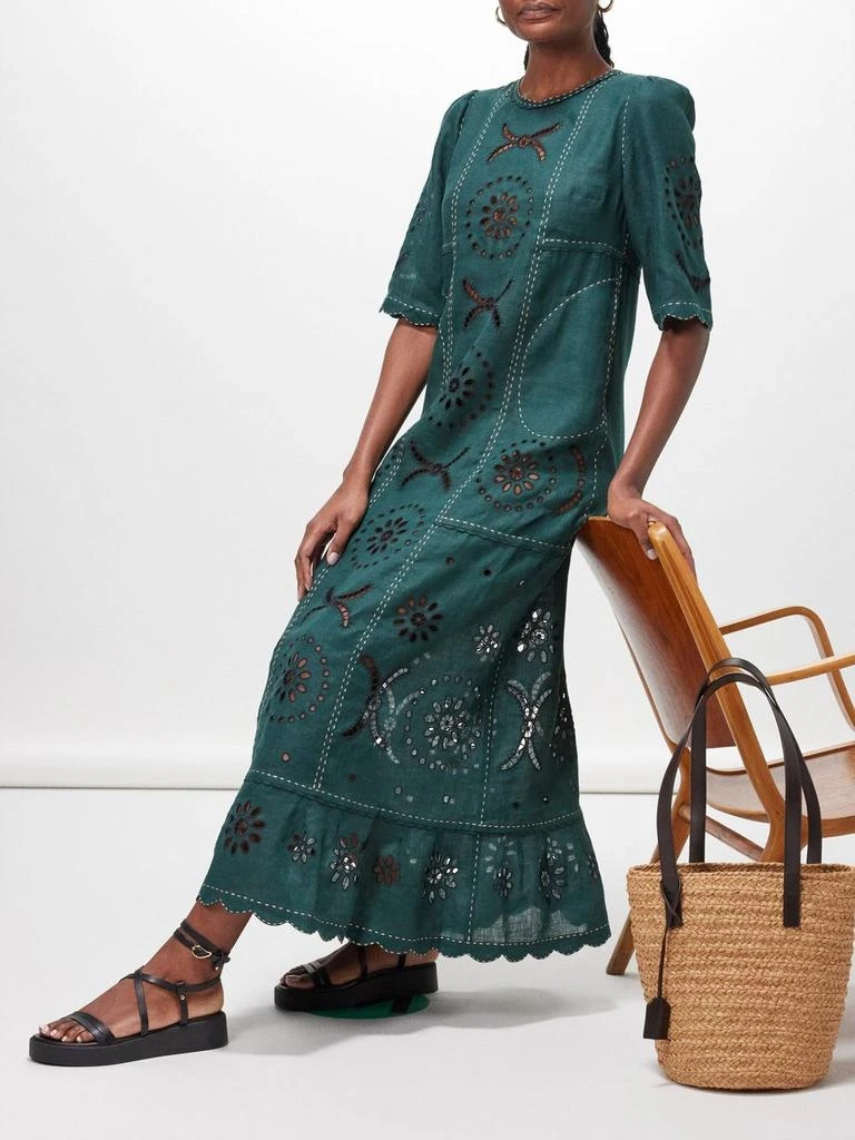 Vita Kin Dalida broderie-anglaise linen maxi dress - Dresses & Skirts ...