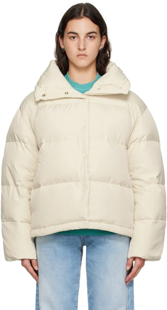 Acne Studios Off-White Quilted Down Jacket - Coats - Free Shipping - BeyondStyle