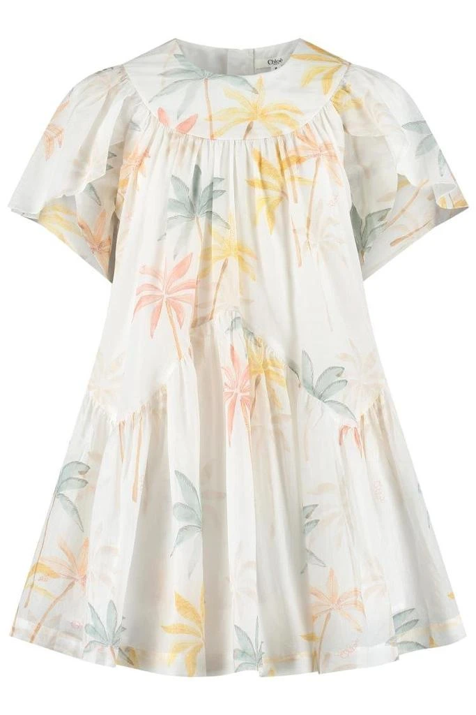 Chloé Chloé Kids Palm Tree-Printed Flared Hem Dress - Kid's Clothing ...