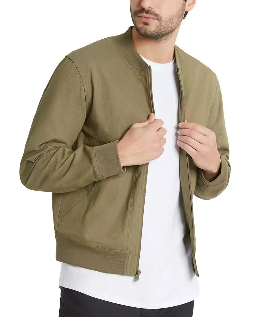 Kenneth Cole Men's Lightweight Engineered Bomber Jacket - Jackets ...