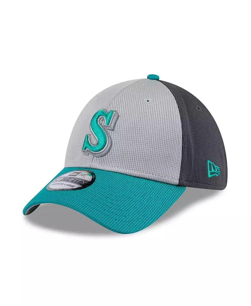 New Era Men's Gray/Teal Seattle Mariners 2025 Batting Practice 39THIRTY ...