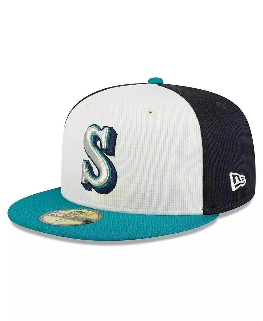 New Era Men's Cream Seattle Mariners 2024 Batting Practice 59FIFTY ...