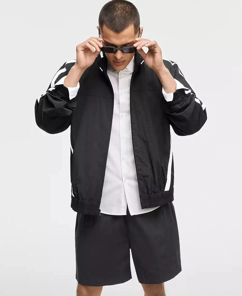 Mode of One Men's Solid Ripstop Track Jacket, Exclusively at Macy's ...