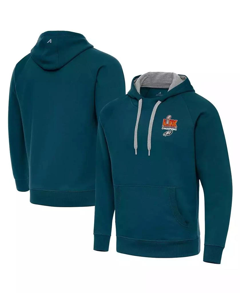 Antigua Men's Midnight Green Super Bowl LIX Champions Victory Pullover ...