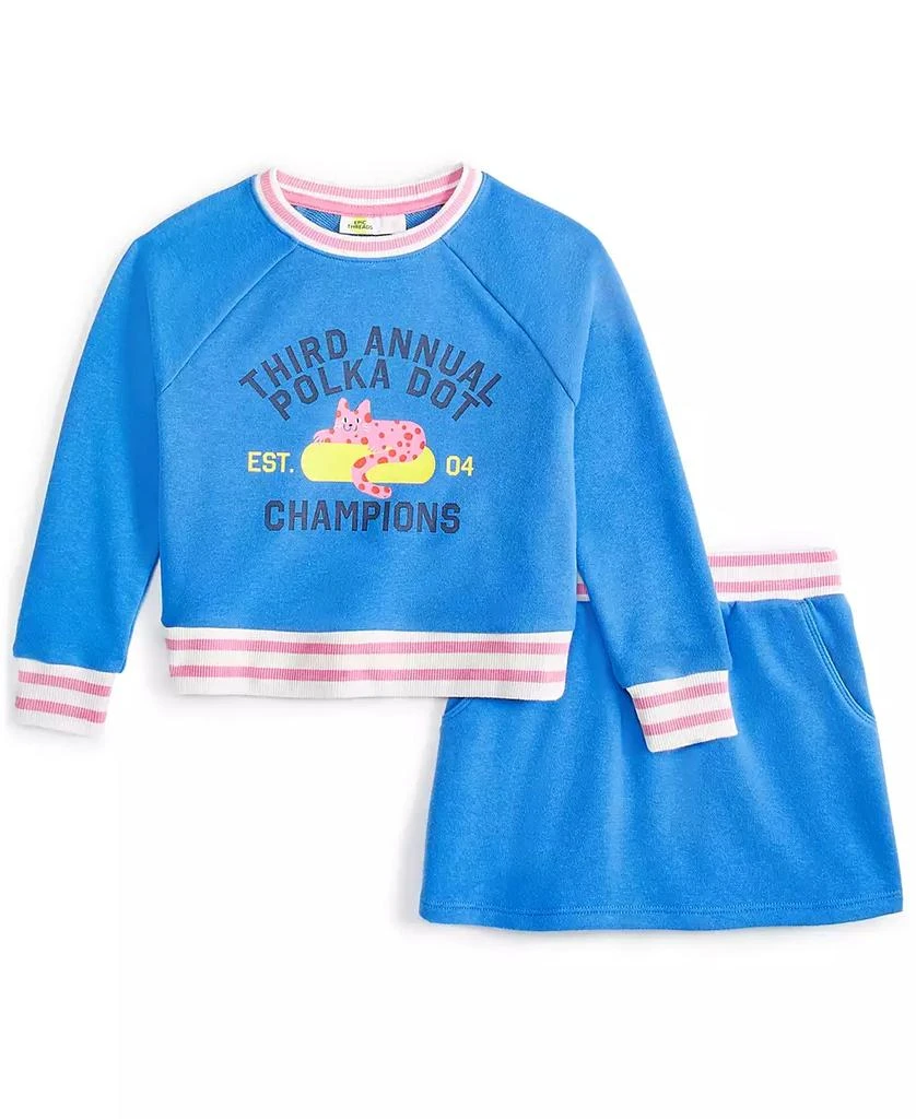 Shop Toddler Girls Polka Dot Champs Top & Skirt, 2 Piece Set, Created ...