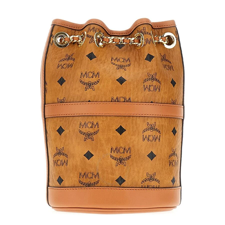 MCM Aren Chain Leather Bucket Bag - Tote Bags - Free Shipping - BeyondStyle