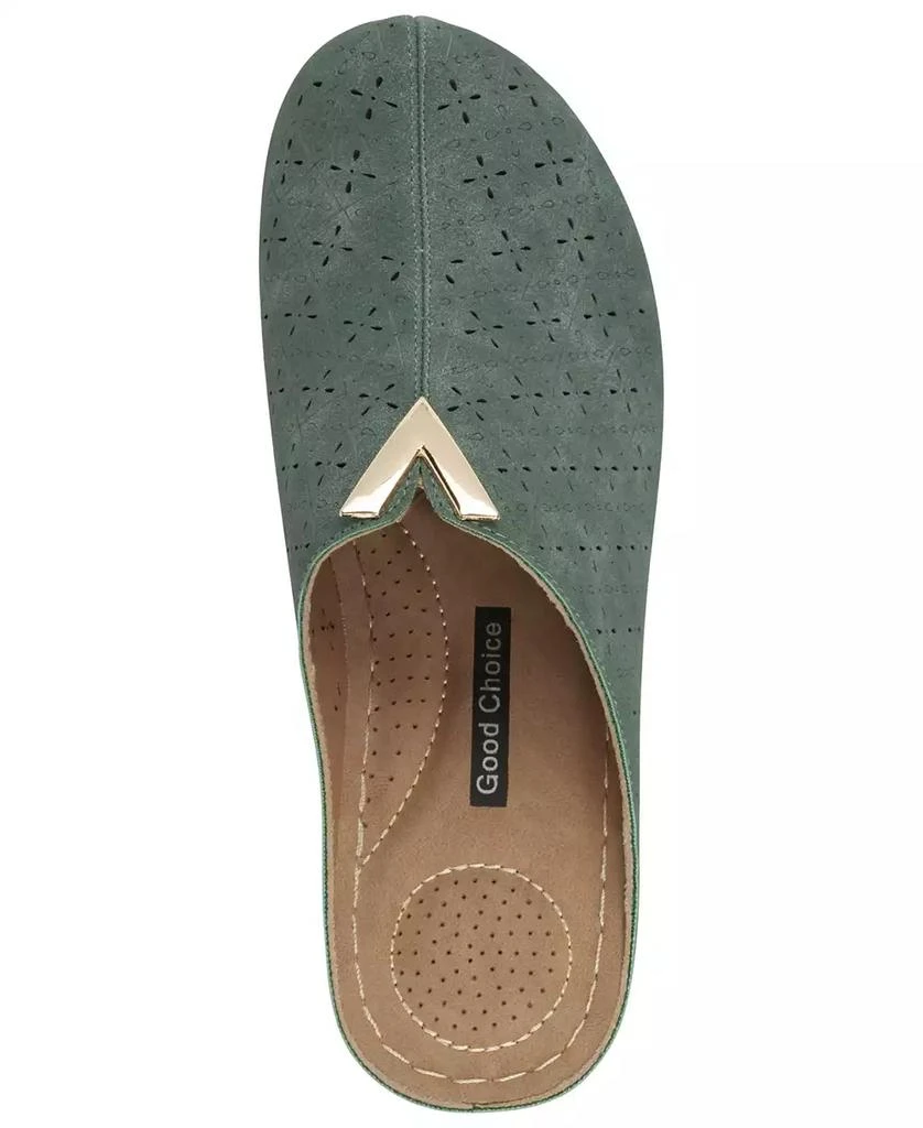 GC Shoes Women's Camille Perforated Wedge Mules - Slippers - Free ...