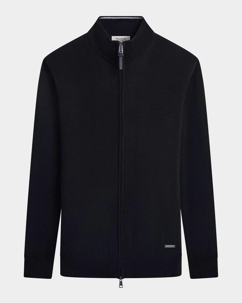 BUGATCHI Men's Wool Full-Zip Sweater - Sweaters - Free Shipping ...